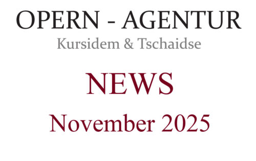 NEWS November 2025 – opern-agentur